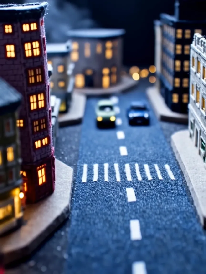 Miniature nighttime city – Englishmelon.com